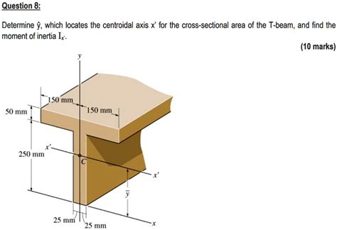 Question 8 Determine ŷ Which Locates The Centroidal Axis