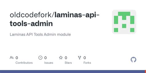 github oldcodefork laminas api tools admin laminas api tools admin