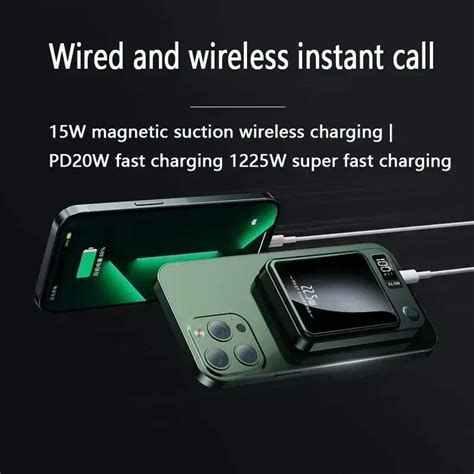 맥세이프 마그네틱 초고속 충전 Qi 무선 보조배터리 아이폰 15 14 13 삼성 50000mah