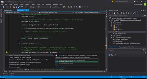 using mvvm light with universal windows app for windows 10