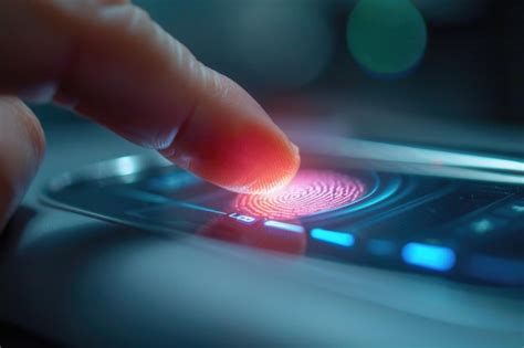 Premium Photo Finger Scanning On Fingerprint Sensor