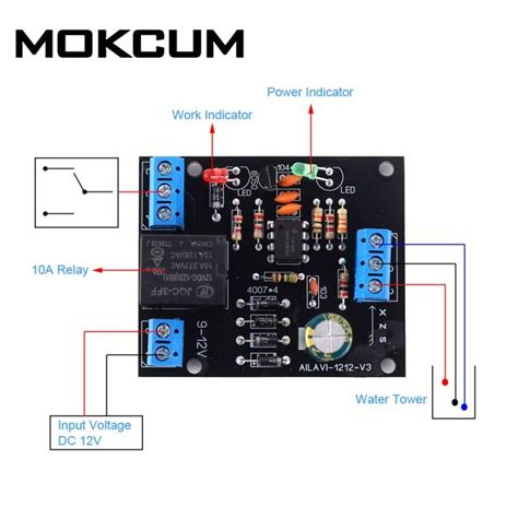 Dc 12v Water Level Detection Sensor Module Liquid Level Controller For Pond Tank Warter Level