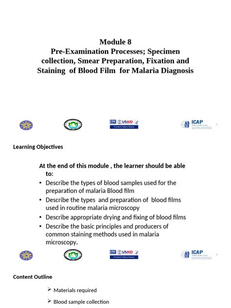 Module 9 Specimen Collection Smear Preparation Fixation And Staining Of Bf Pdf Staining