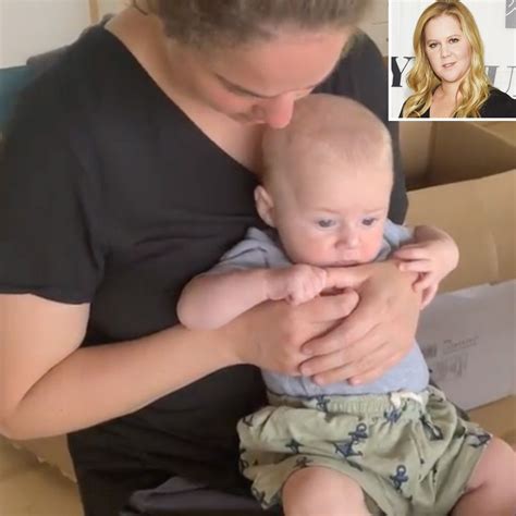 Amy Schumer Shares Video Of Son Gene Chewing On Her Sisters Hand