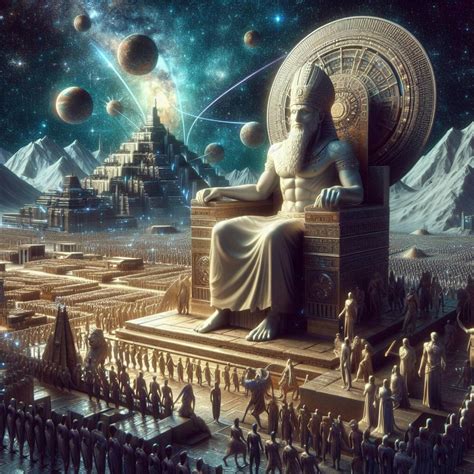 Download Anunnaki King Anu Royalty Free Stock Illustration Image