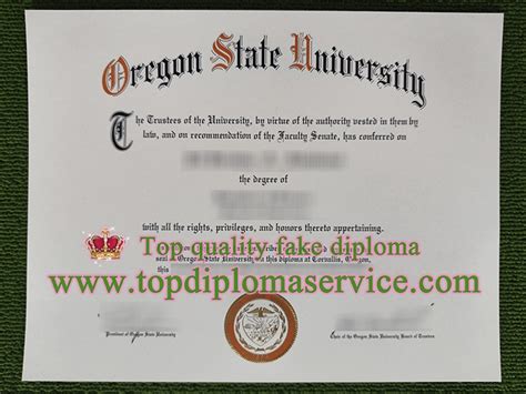 Best Reasons To Order Fake Oregon State University Diploma