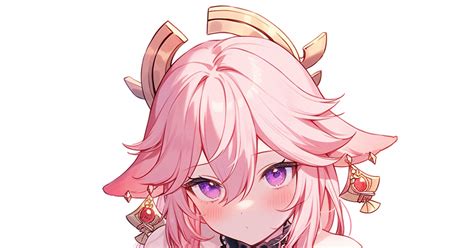 原神 旅行者~小仙这件泳装你感觉如何呢？丨八重神子 汤人烂のイラスト Pixiv