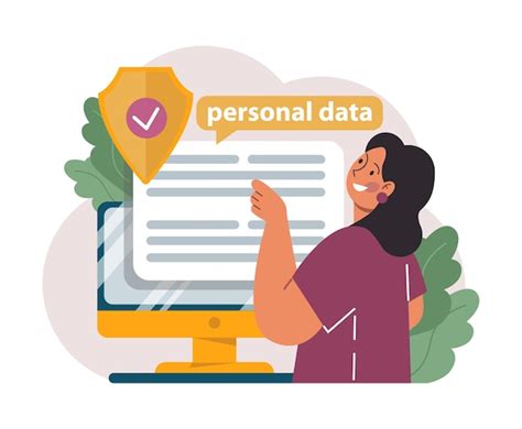 Premium Vector Personal Data Security Information Privacy And