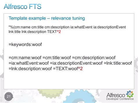 alfresco search internals pptx databases computer software and