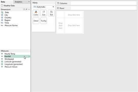 Tableau Desktop Weather Data Data Visualization Software Data