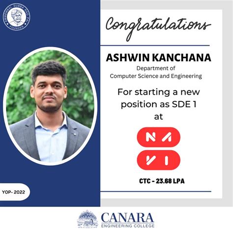 Canara Engineering College On Linkedin Navi Software Engineer