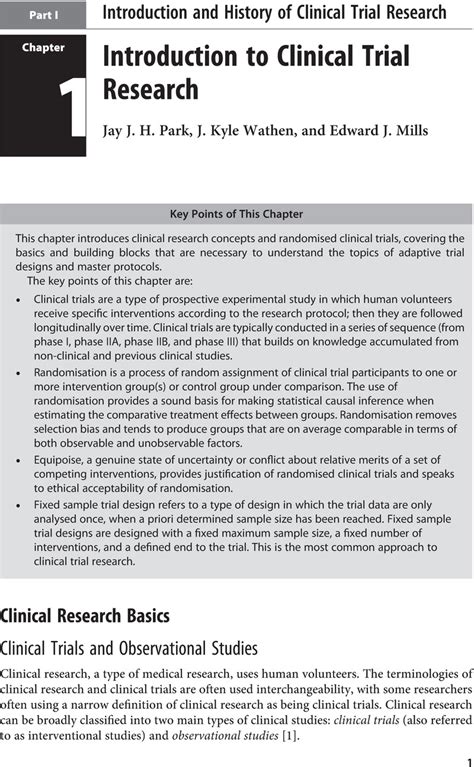 Introduction And History Of Clinical Trial Research Part I