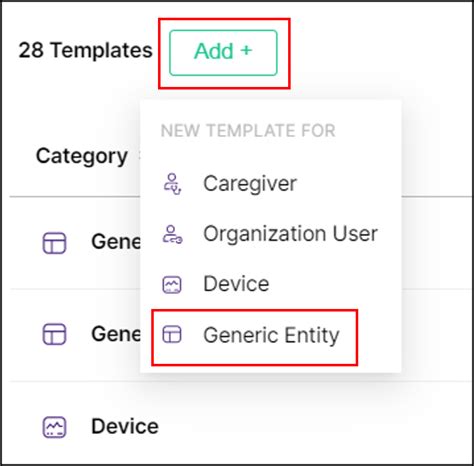 adding a generic entity template