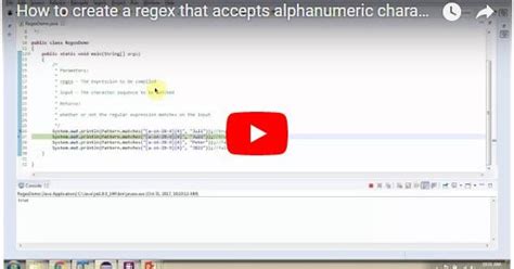 JAVA EE How To Create A Regex That Accepts Alphanumeric Characters And Length Is Java Regex