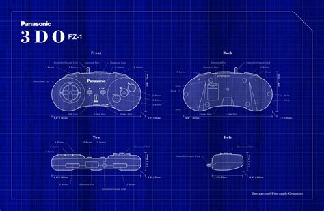 Brand 6 A Controller Blueprintpatent Style Illustration Etsy