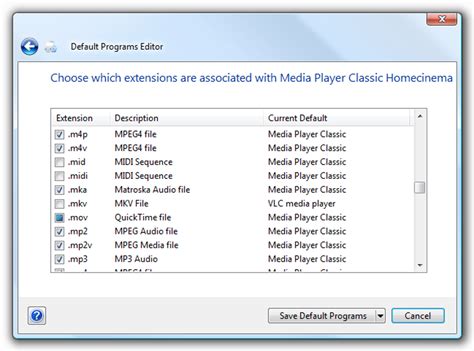 Default Programs Editor Download
