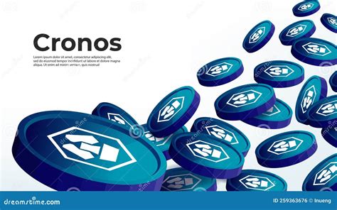 Cronos Cro Cryptocurrency Concept Banner Background Stock Vector Illustration Of Mining
