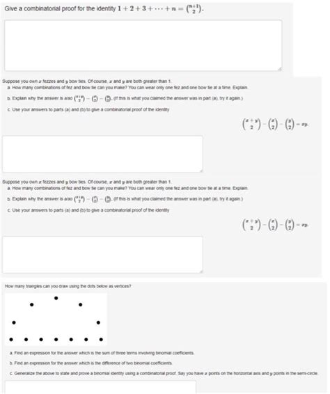 Solved Give A Combinatorial Proof For The Identity