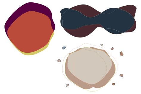 Curved Abstract Shapes Graphic By Taniabosc · Creative Fabrica