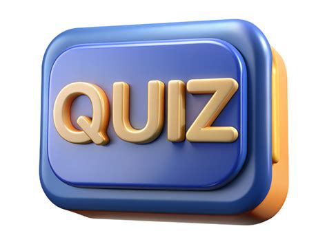 Square Quiz Button 3d Graphic 45800720 Png