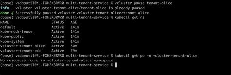 Using Vclusters For Multi Tenancy