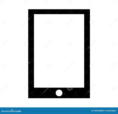 Table Smartphone Touchscreen Icon Illustration Stock Vector Illustration Of Cell Business