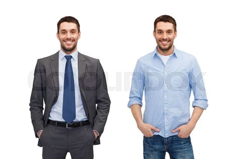 Same Man In Different Style Clothes Stock Image Colourbox