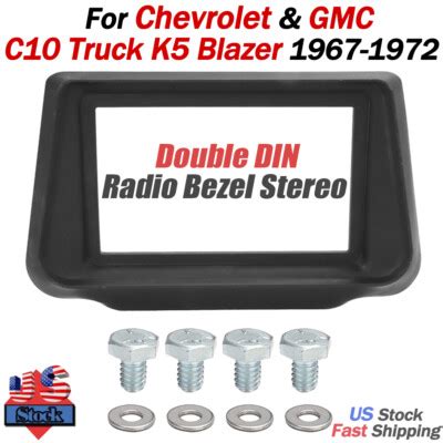 For Chevrolet C10 Truck K5 Blazer And Gmc Double Din Radio Bezel Stereo