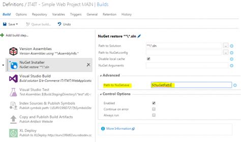 Custom Nuget Exe For TFS 2015 Build Mummy S Blog