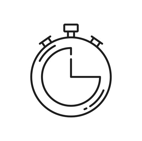 Stopwatch Timer Isolated Stop Watch Tracker Icon 25432255 Vector Art At