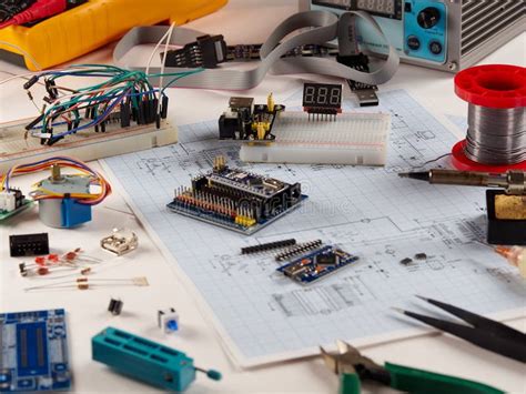 do it yourself electronics stock image image of arduino 55952575
