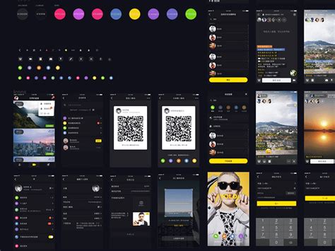 Dark Light Material Design UI Kit Free Sketch Resource Sketch Elements