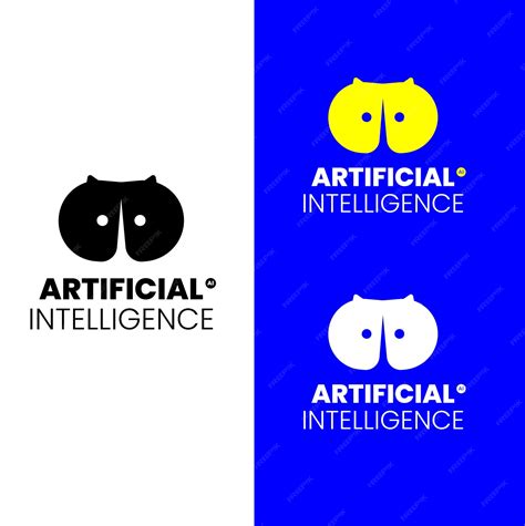 창업 및 Ai 기업을 위한 Ai 인공지능 로고 프리미엄 벡터