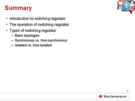 DCDC Fundamentals Switching Regulator What Is