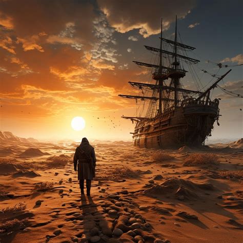 Premium Ai Image Marooned Without A Compass Day