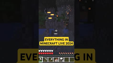 Everything In Minecraft Live 2024 In 1 Minute Shorts Minecraft Videos