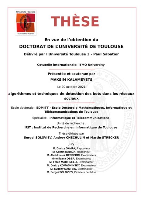 Pdf Algorithms And Techniques For Bot Detection In Social Networks