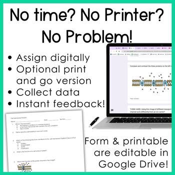 Cell Membrane Proteins Practice Quiz Digital Resource Distance Worksheet