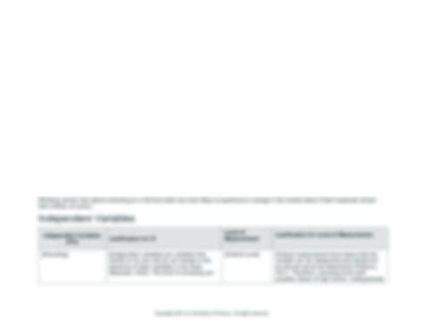 Solution Assignment Course Project Worksheet Variables And Levels Of