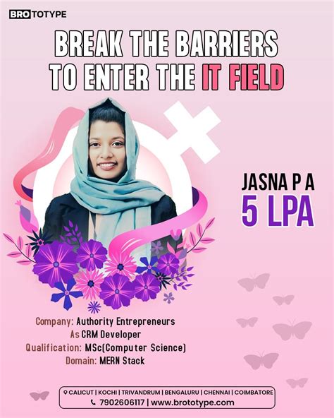 Brototype On Linkedin Meet Our Software Developers This Is Jasna P A She Tackled Her Barriers