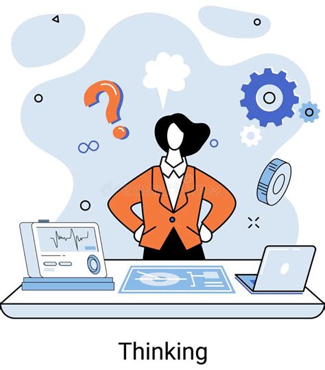 Problem Solving Concept Woman Wondering Or Thinking Planning Or Pondering With Question Mark