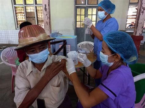 တောင်တွင်းကြီးမြို့၌ အသက် ၁၈ နှစ်အထက် ပြည်သူ ၇၅၀၀ ဦးအား ပထမ အကြိမ်အဖြစ် ကိုဗစ် ၁၉ ရောဂါ ကာကွယ