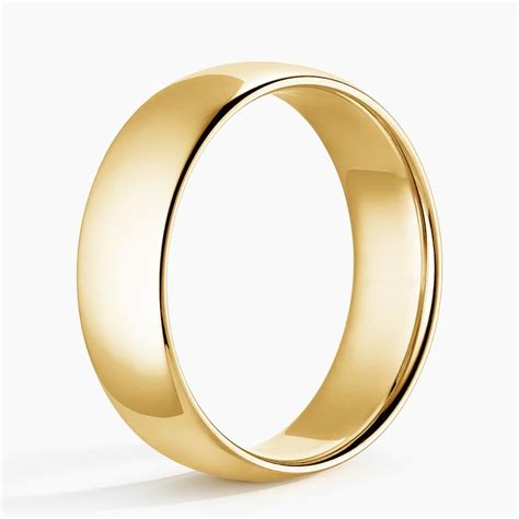 Comfort Fit 5mm Wedding Ring In 14k Yellow Gold Brilliant Earth