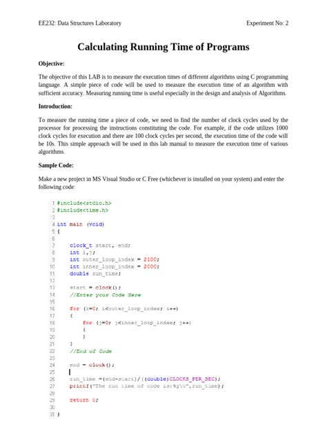 Data Structures Lab Manual 2 Pdf Algorithms Computer Program