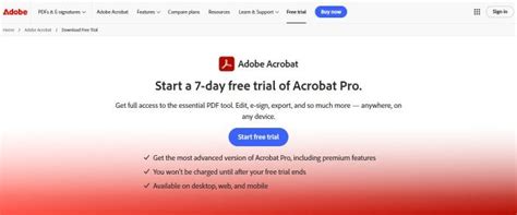 How To Get Adobe Acrobat Pro Free Trial Photutorial