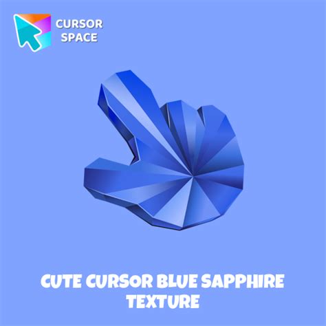 Cute Cursor Cute Cursor Blue Sapphire Texture Cursor Space