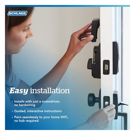 Schlage Encode Century Satin Brass Smart Lock Electronic Deadbolt With Wifi Bluetooth