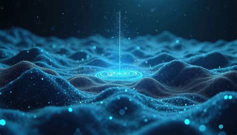 Digital Radar Tech Maps Terrain Abstract Tech Concept Blue Tech