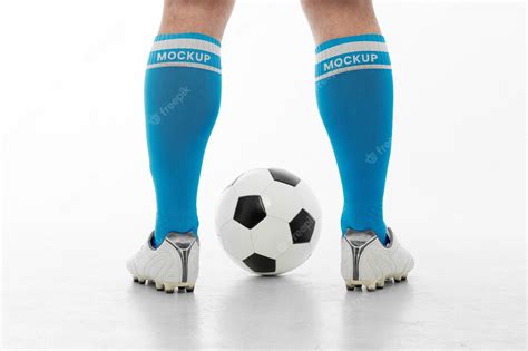 Premium Psd Man Dressed In Soccer Mock Up Kit
