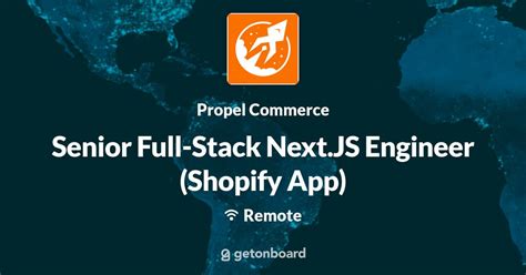 Senior Full Stack Nextjs Engineer 3 Month Contract At Propel Commerce Remote Work From